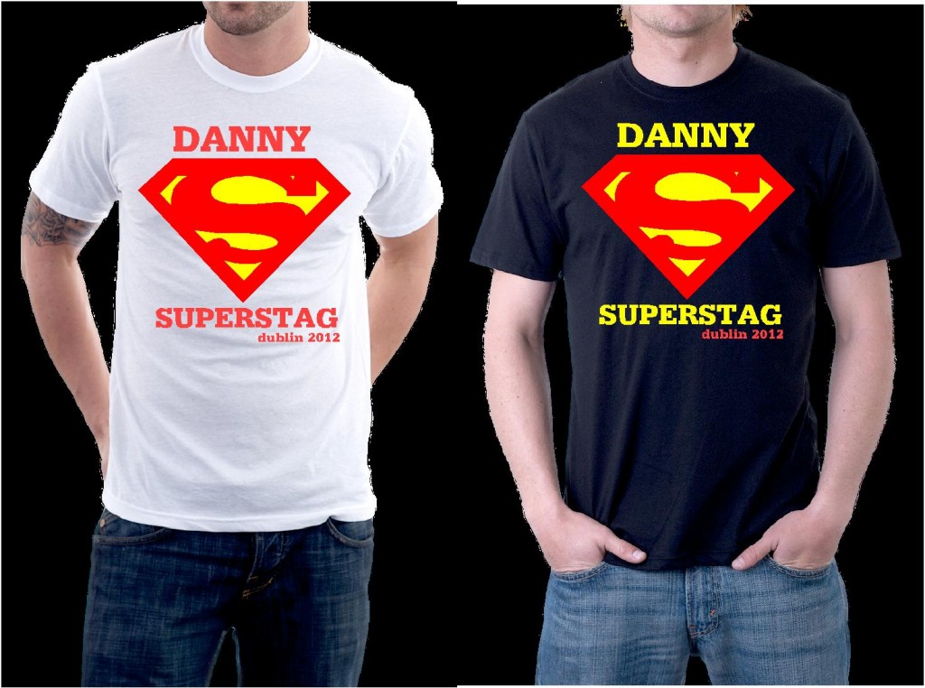 Superstag Personalised Stag Holiday Event T Shirts Custom